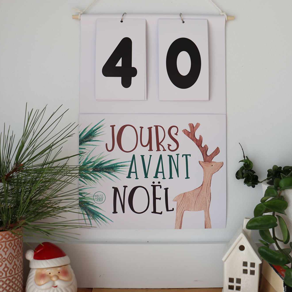 Rallonge - Jours avant Noël (version chevreuil) – Valiseduprof