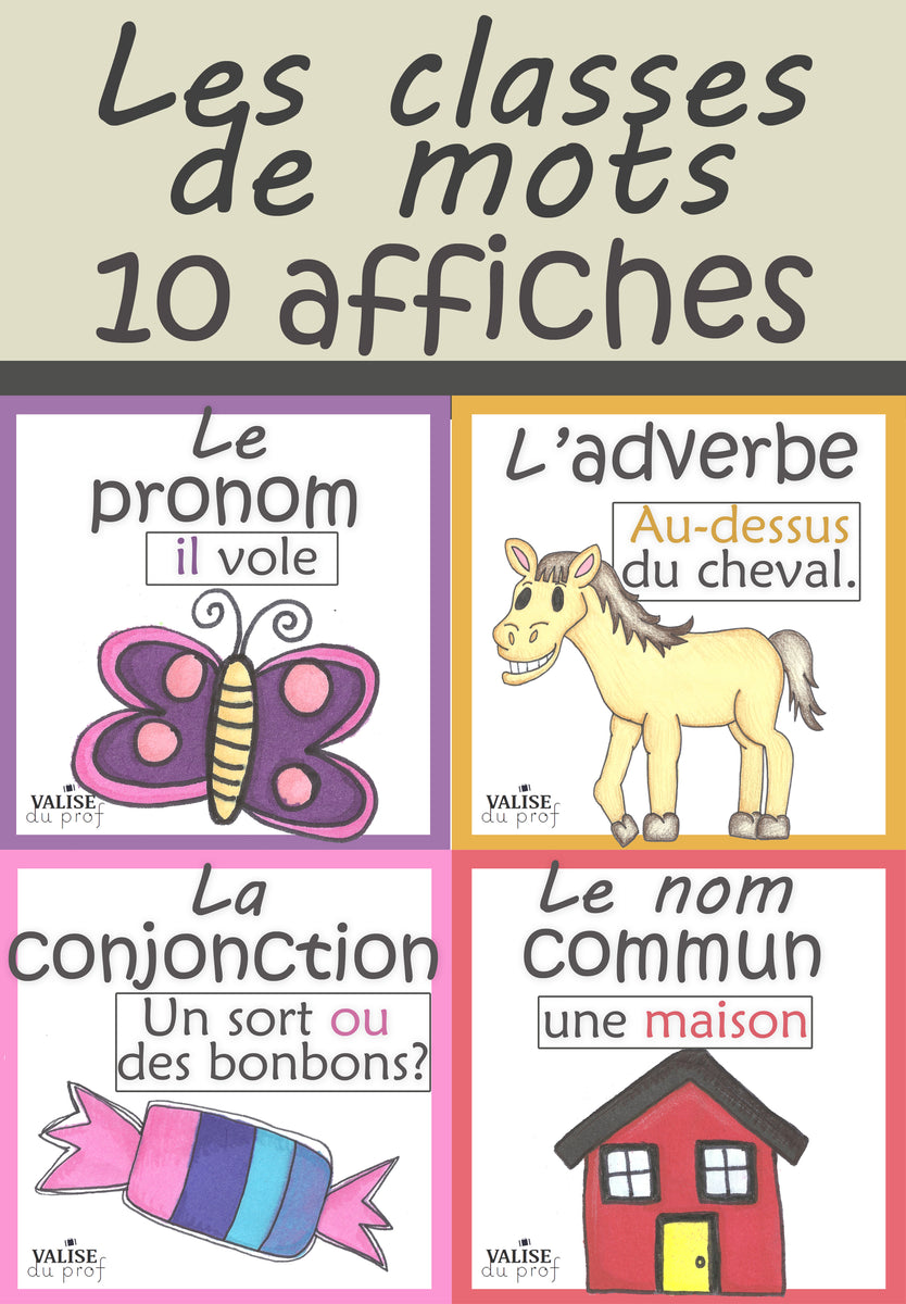 37 Affiches de français – Valiseduprof