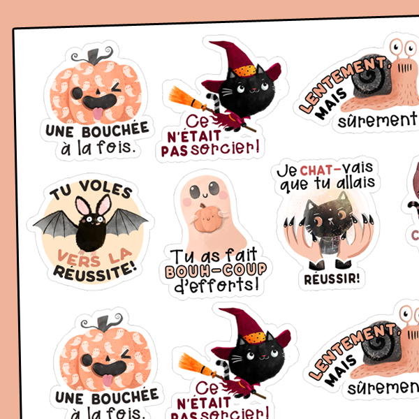 Autocollants Halloween – Valiseduprof
