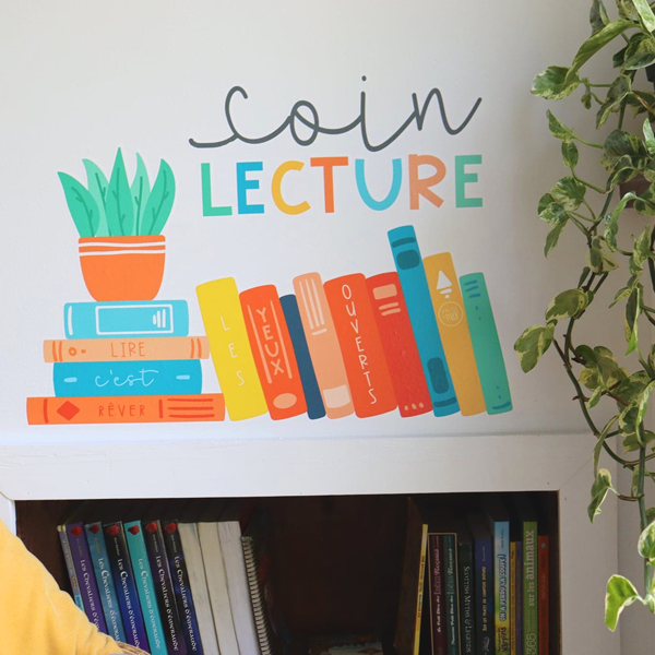 Autocollant mural - Coin lecture – Valiseduprof