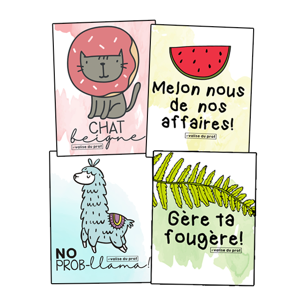 Affiches - jeux de mots (t-shirts) – Valiseduprof